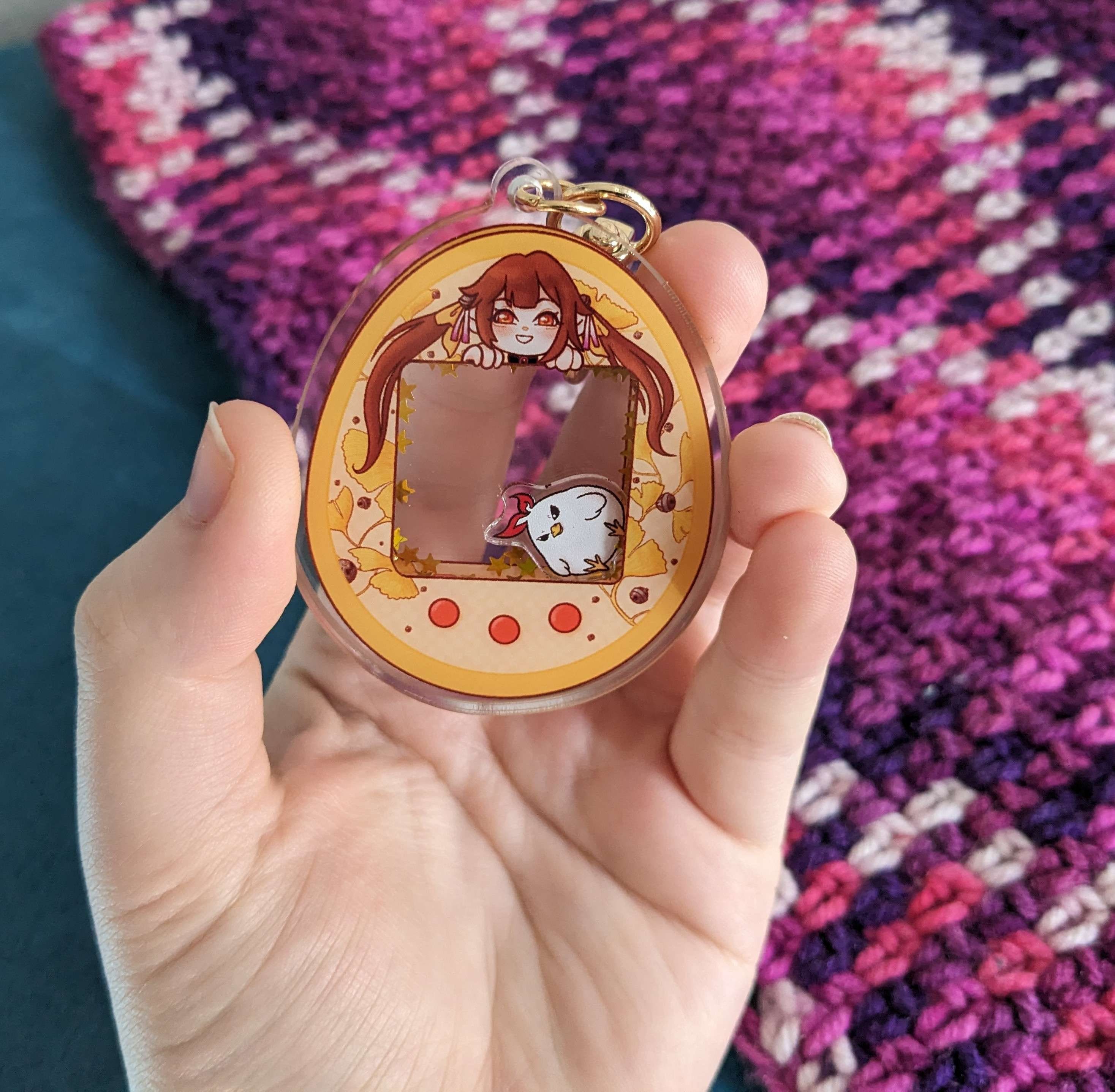 Sushang Phoenix Shaker Charm Keychain - Etsy