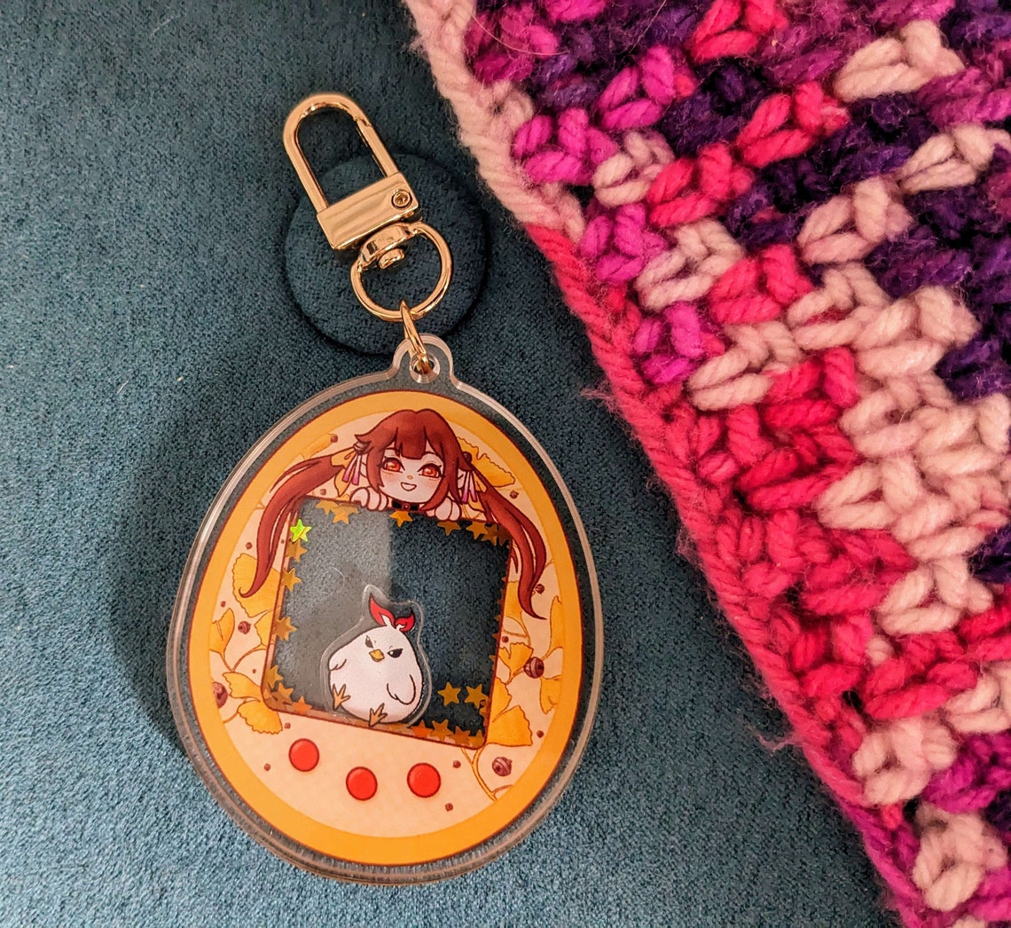 Sushang Phoenix Shaker Charm Keychain - Etsy