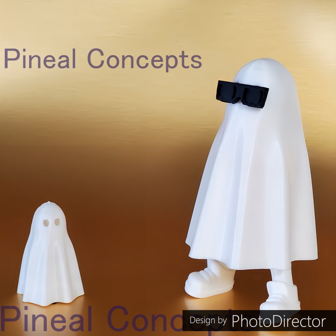 Spooky and Cute Ghost With Legs and Sneakers by Zou3d - Etsy