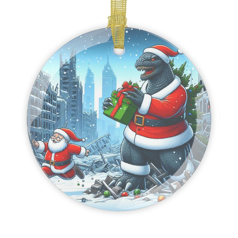 Mufi Christmas Godzilla Ornaments 3, Christmas Gifts, Godzilla Gifts ...