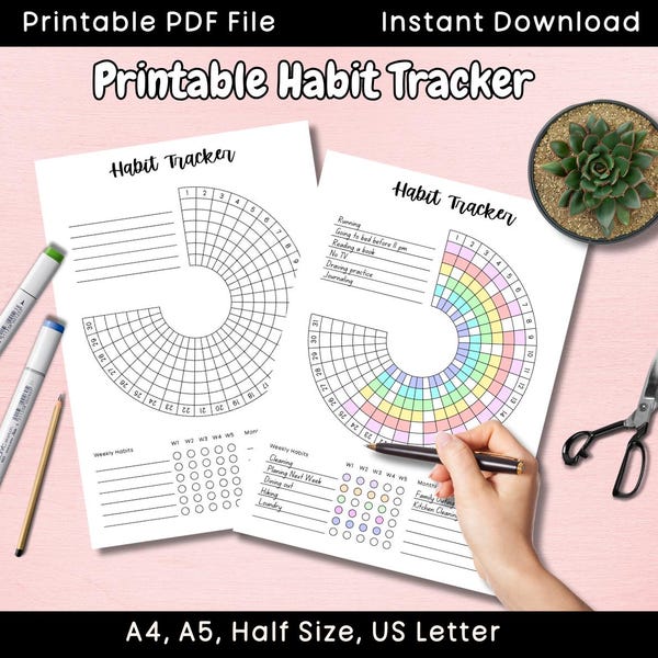 Circle Tracker - Etsy