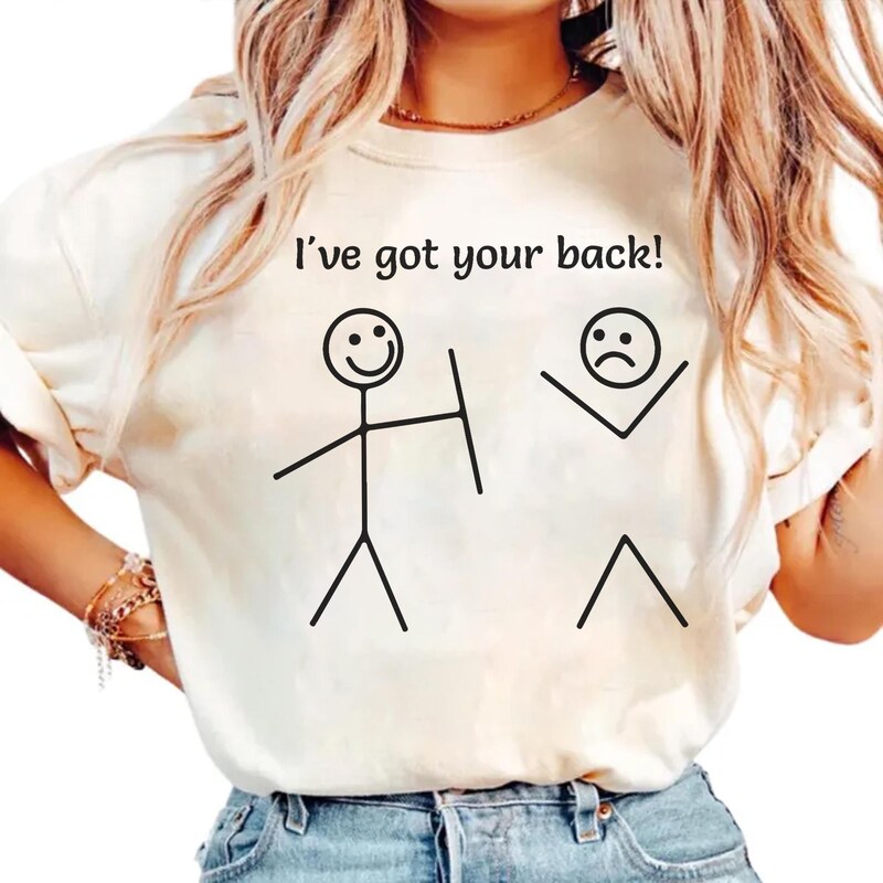 I Got Your Back Stick Figure - Etsy