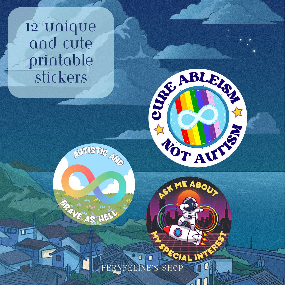 Autism Sticker Printable Autism Sticker Actually Autistic - Etsy