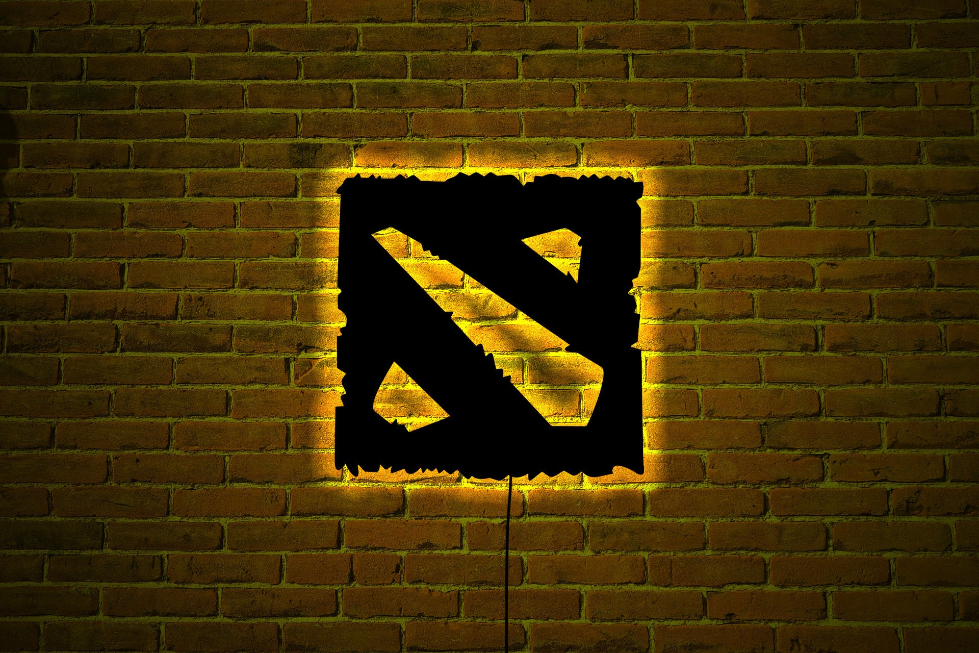 Dota 2 Wood Wall Art With Rgb Led Light, Dota 2 Room Decor, Dota Neon ...