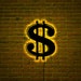 Dollar Wood Wall Art With Rgb Led Light, Dollar Home Decor, Dollar ...