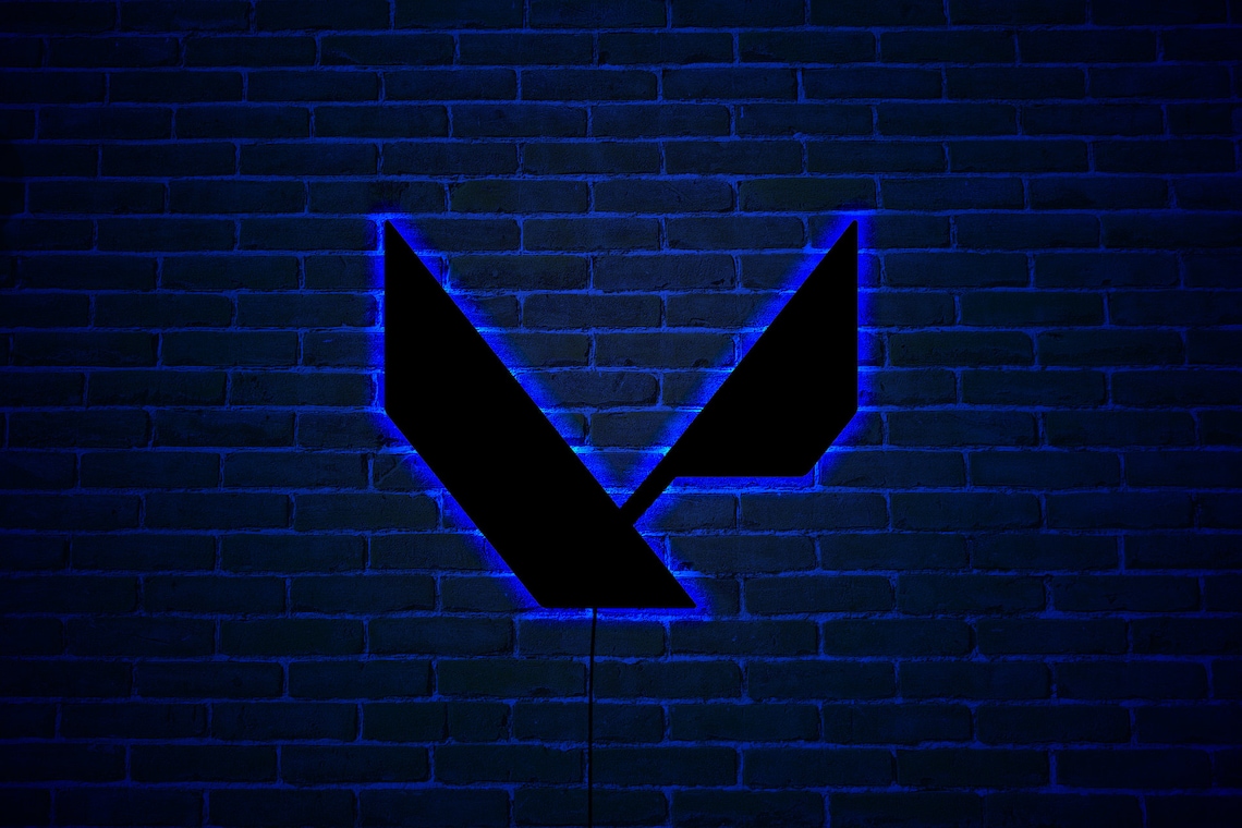 Valorant Wood Wall Art With Rgb Led Light Valorant Room - Etsy