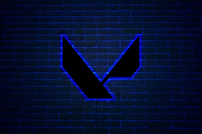 Valorant Wood Wall Art With Rgb Led Light, Valorant Room Decor ...