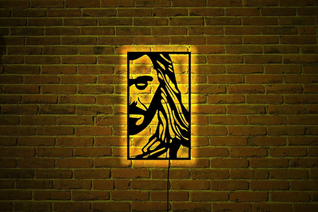 Thor Wood Wall Art With Rgb Led Light, Thor Home Decor, Thor Neon Sign ...