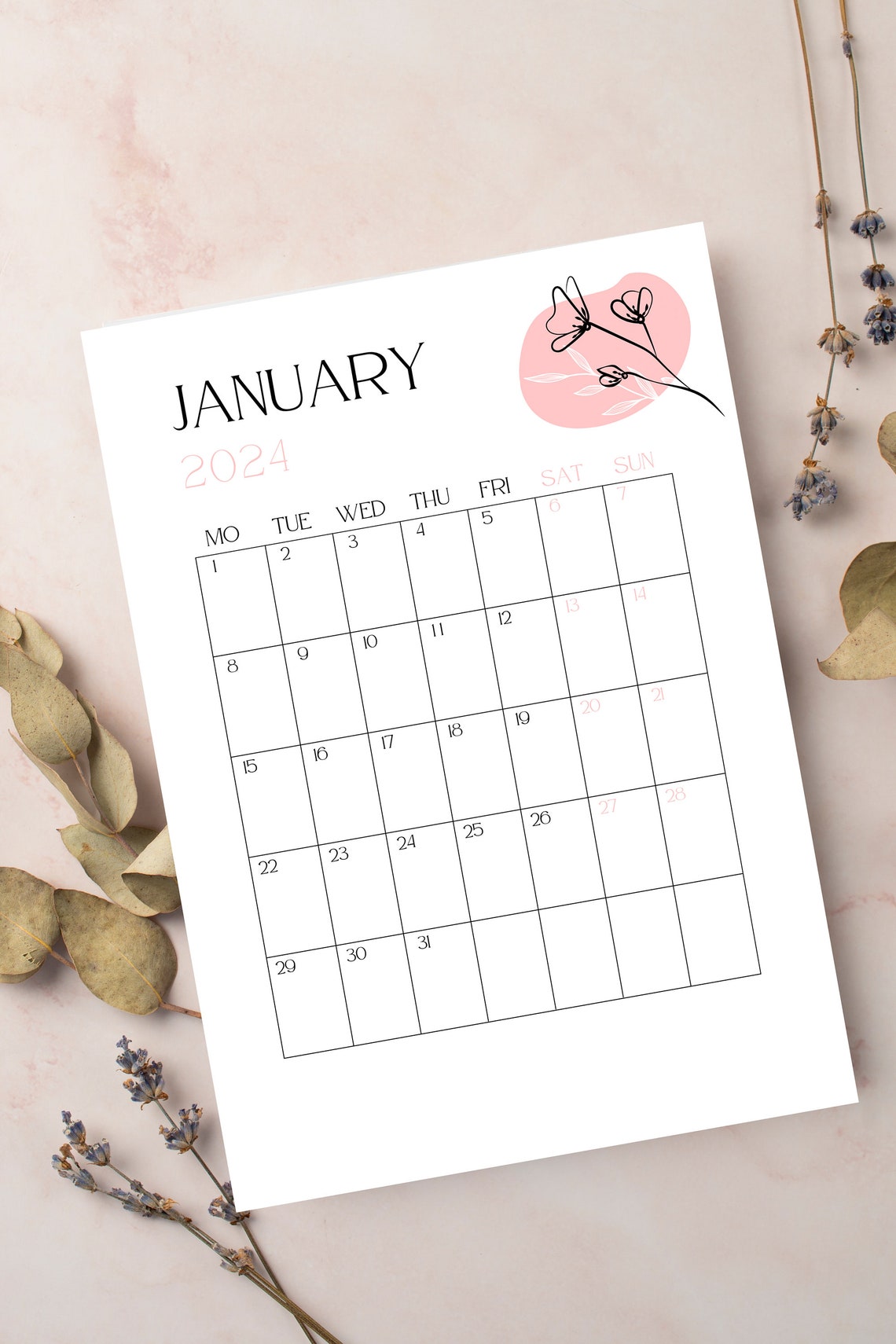 Year Iep at a Glance 2024, January February 2024 Calendar, Muji 2024 ...