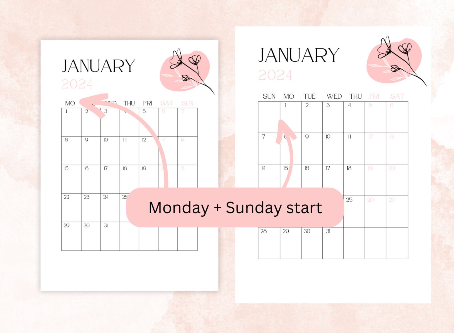 Year Iep at a Glance 2024, January February 2024 Calendar, Muji 2024 ...