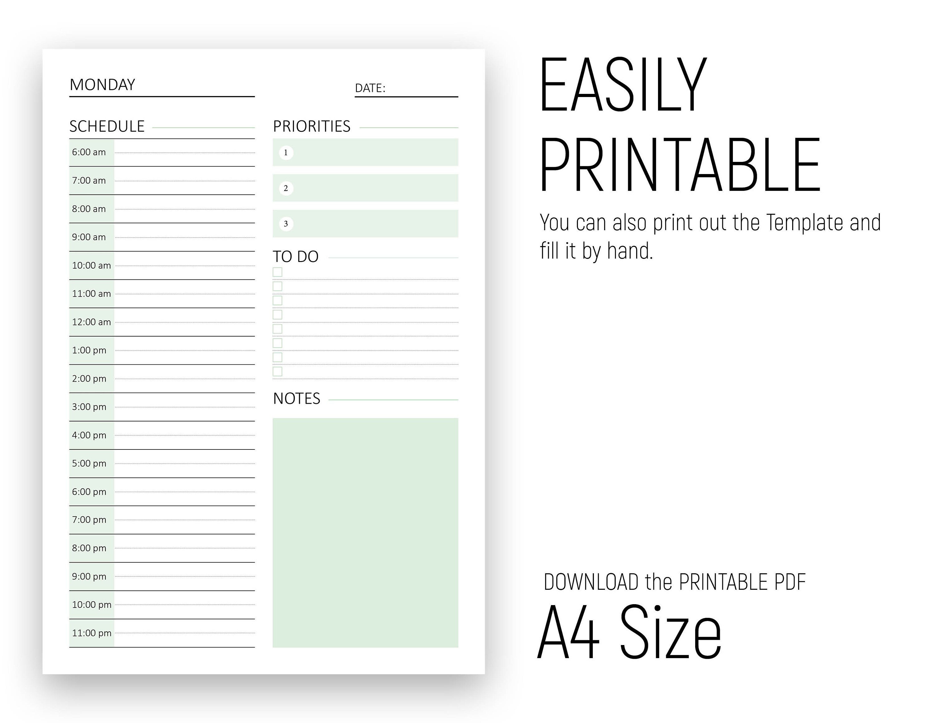 Indesign Planner Template Gtd Planner Printables - Etsy