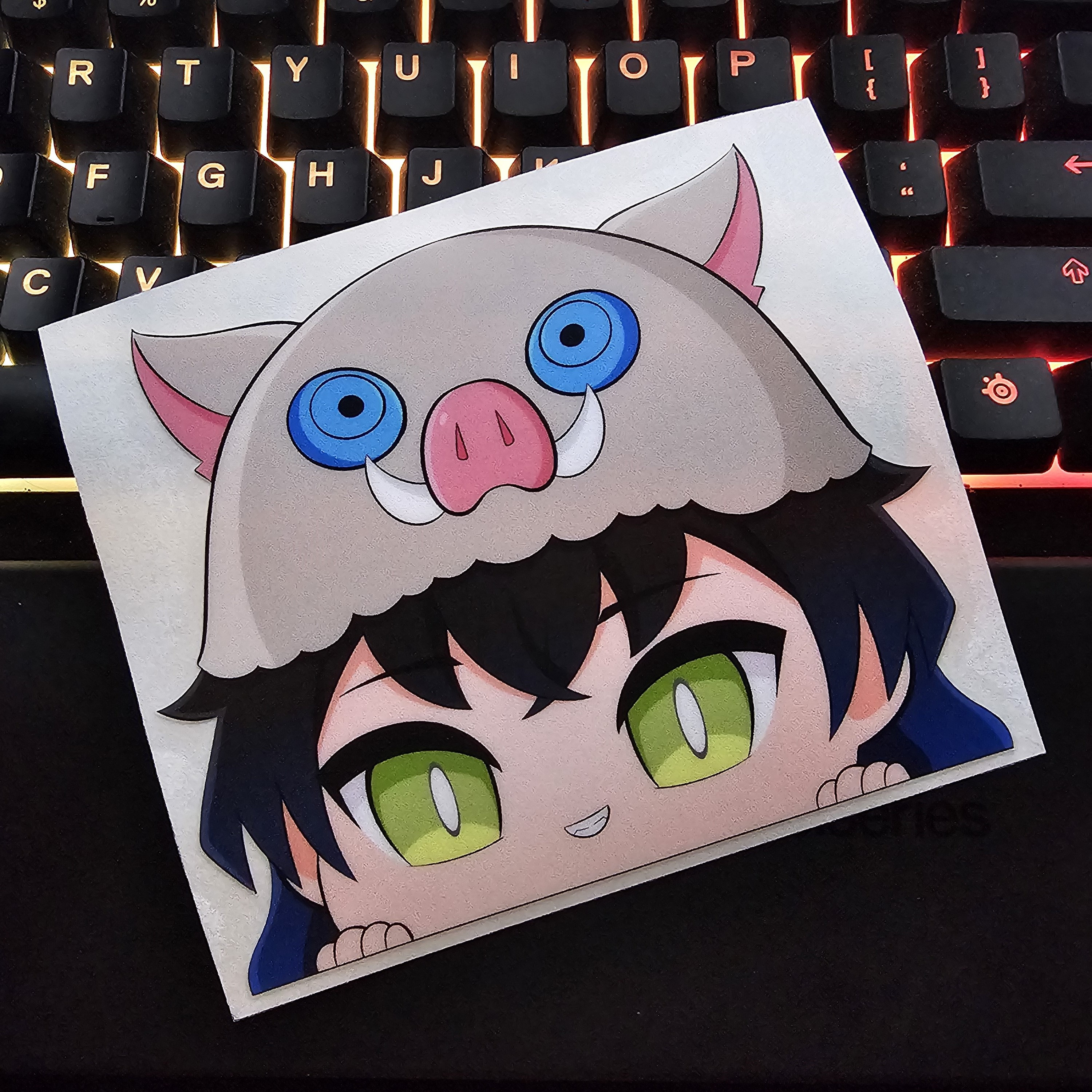 Demon Slayer Inosuke Sticker Decal - Etsy