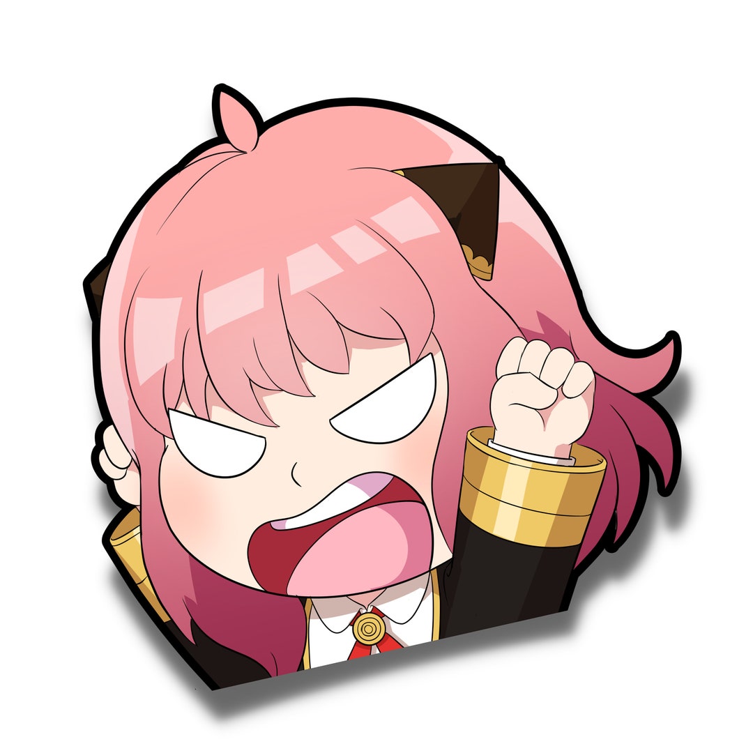 SPY X FAMILY Anya Angry Peeker Decal - Etsy UK