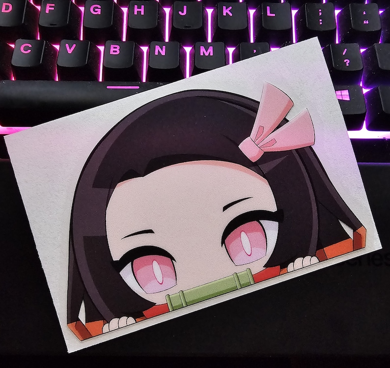 Demon Slayer Nezuko Sticker Decal - Etsy