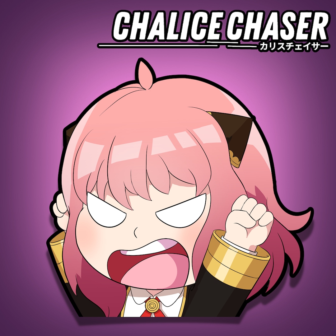 Angry Anya Chibi Sticker - Etsy
