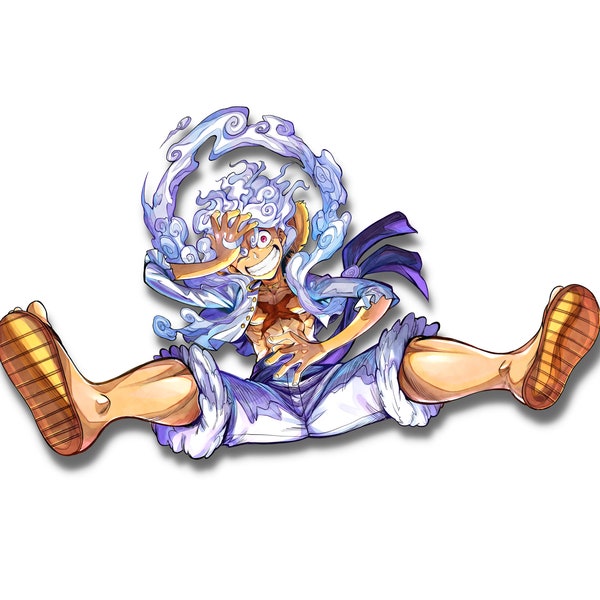 Gear 5 Luffy Car Decal - Etsy