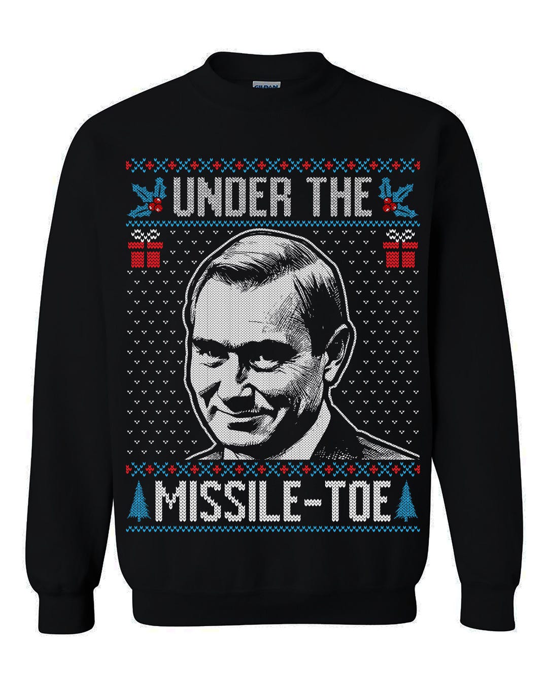 Under the Missile-toe Vladimir Putin Ugly Christmas Sweater | Funny ...