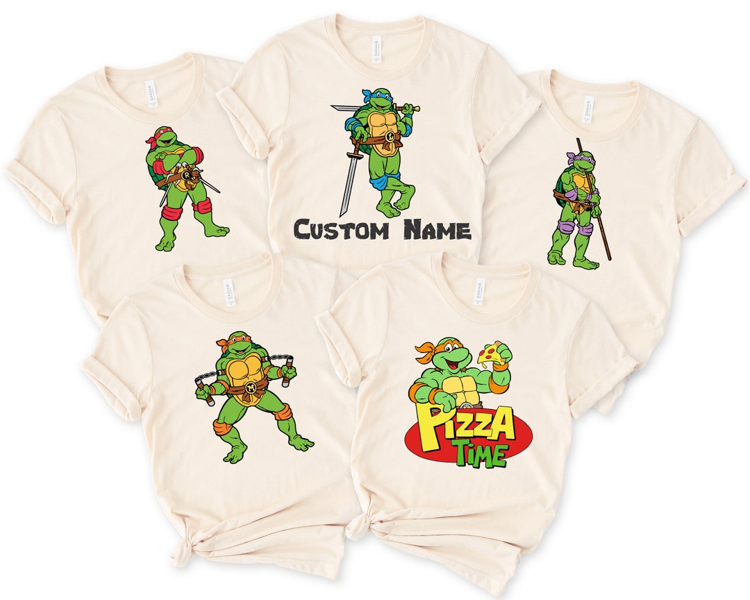 Custom Ninja Turtle T-shirt Personalized Superhero Tee Kids - Etsy