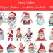 Santa Digital Stickers | Christmas Stickers | Holiday Stickers ...