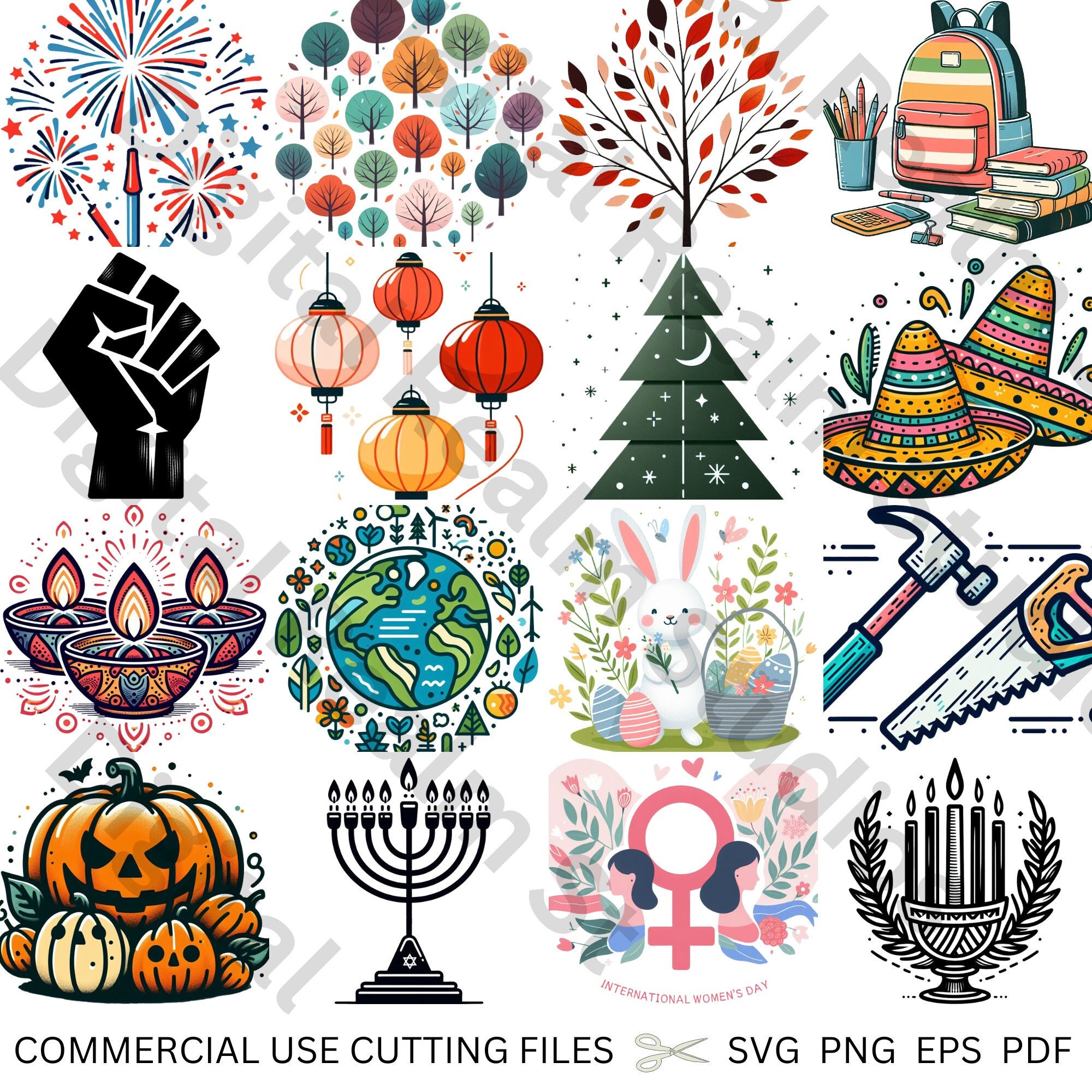 Holidays and Seasonal Svg Bundle, SVG Bundle, SVG, Holiday Svg Files ...