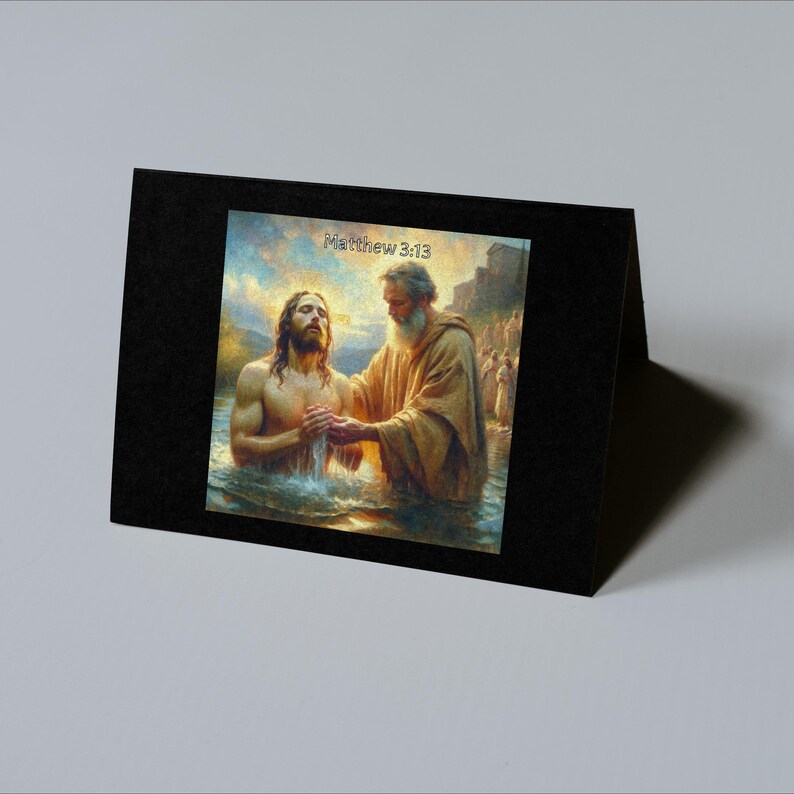 Jesus Baptism Art Print, Matthew 3:13, Christian Wall Decor (PDF ...