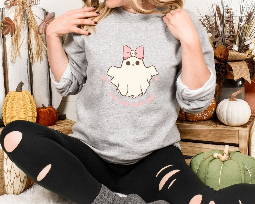 Halloween Sweatshirt, Will You Be My Boo Sweatshirt, Boo Sweater, Cute ...