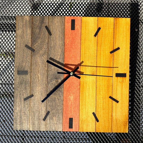 Wooden Flag Clock - Etsy