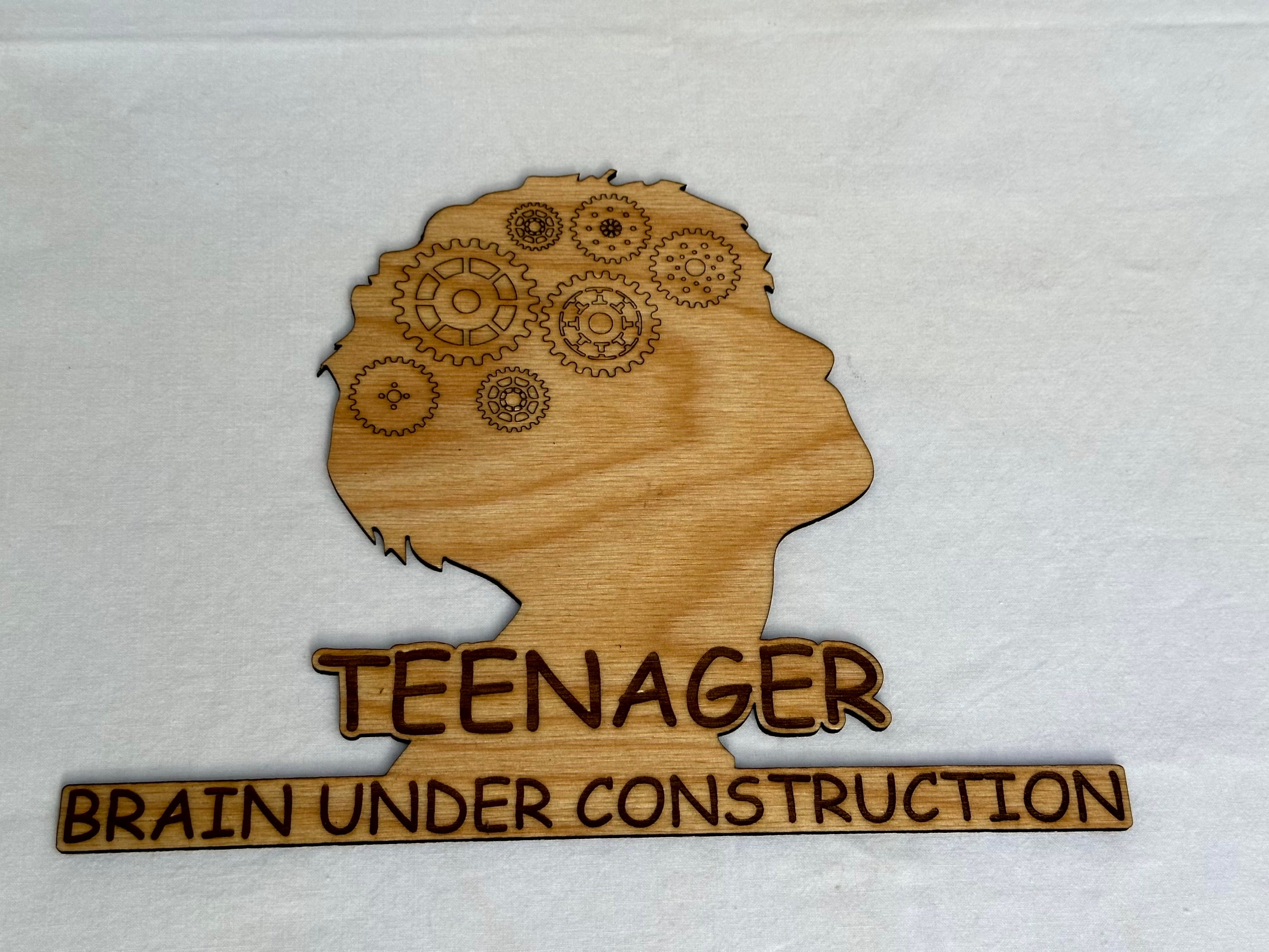 Teenager Brain Under Construction Sign Attention Teenager - Etsy