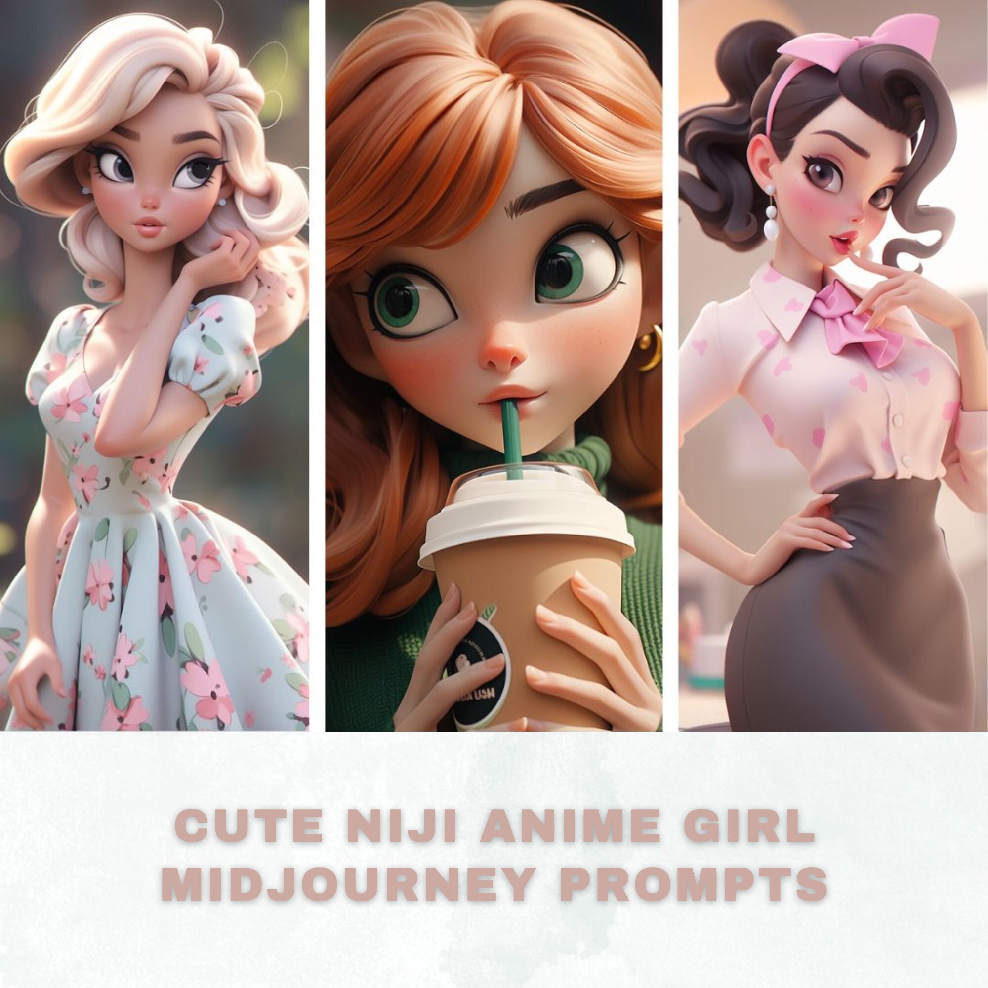 Cute Niji Anime Girl Midjourney Prompt, Ultimate Prompt for Niji Art ...