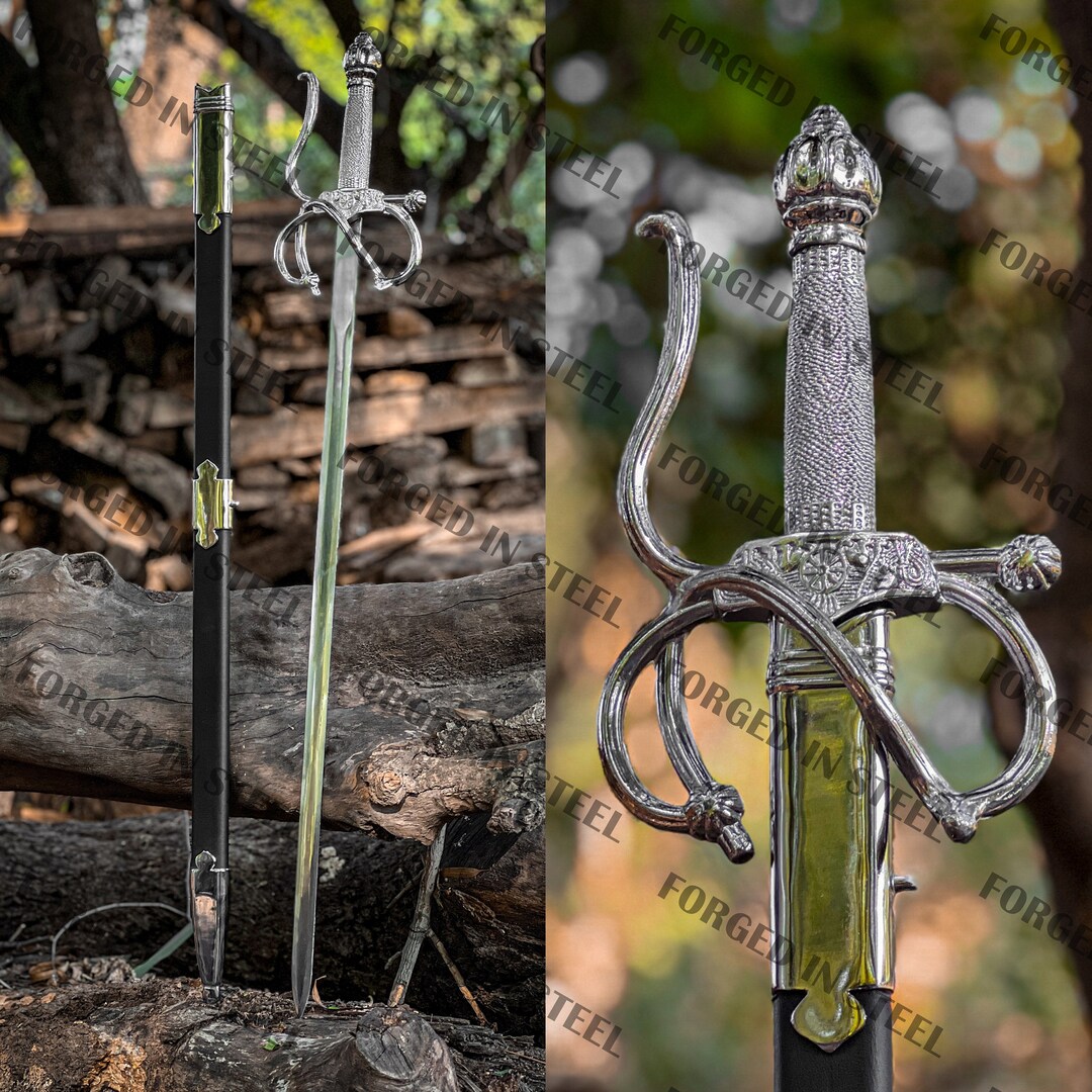 Hand Forged Legend of Zorro Rapier Sword With Scabbard Viking - Etsy Canada