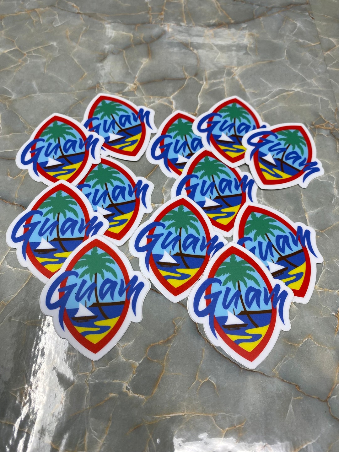 Pack of 2 Guam Seal Sticker Small 2.5” | Gift | Home Decor | Northern ...