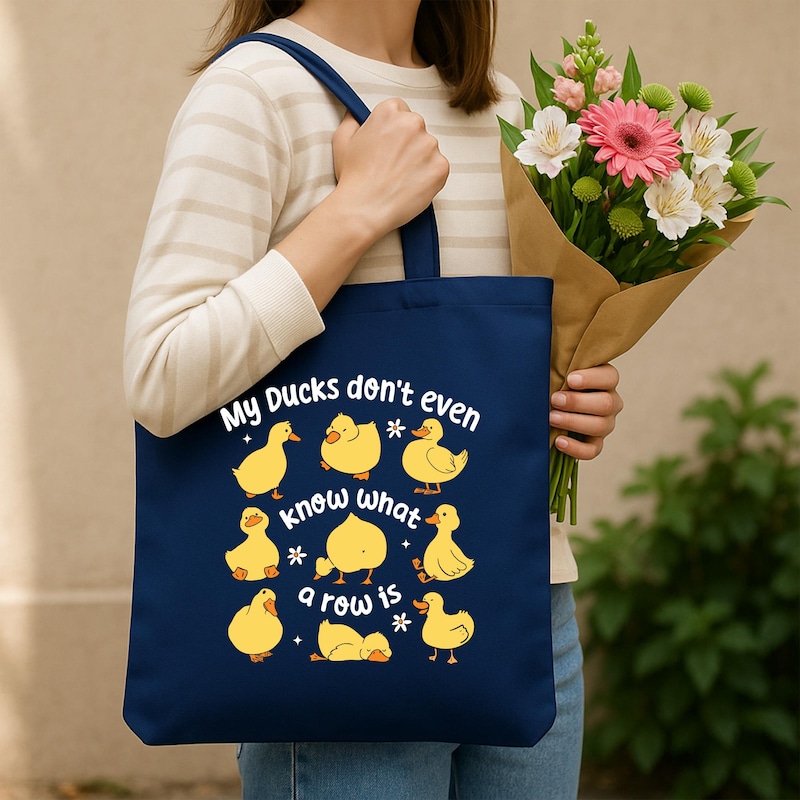 Canvas Bag With Ducks - Etsy UK