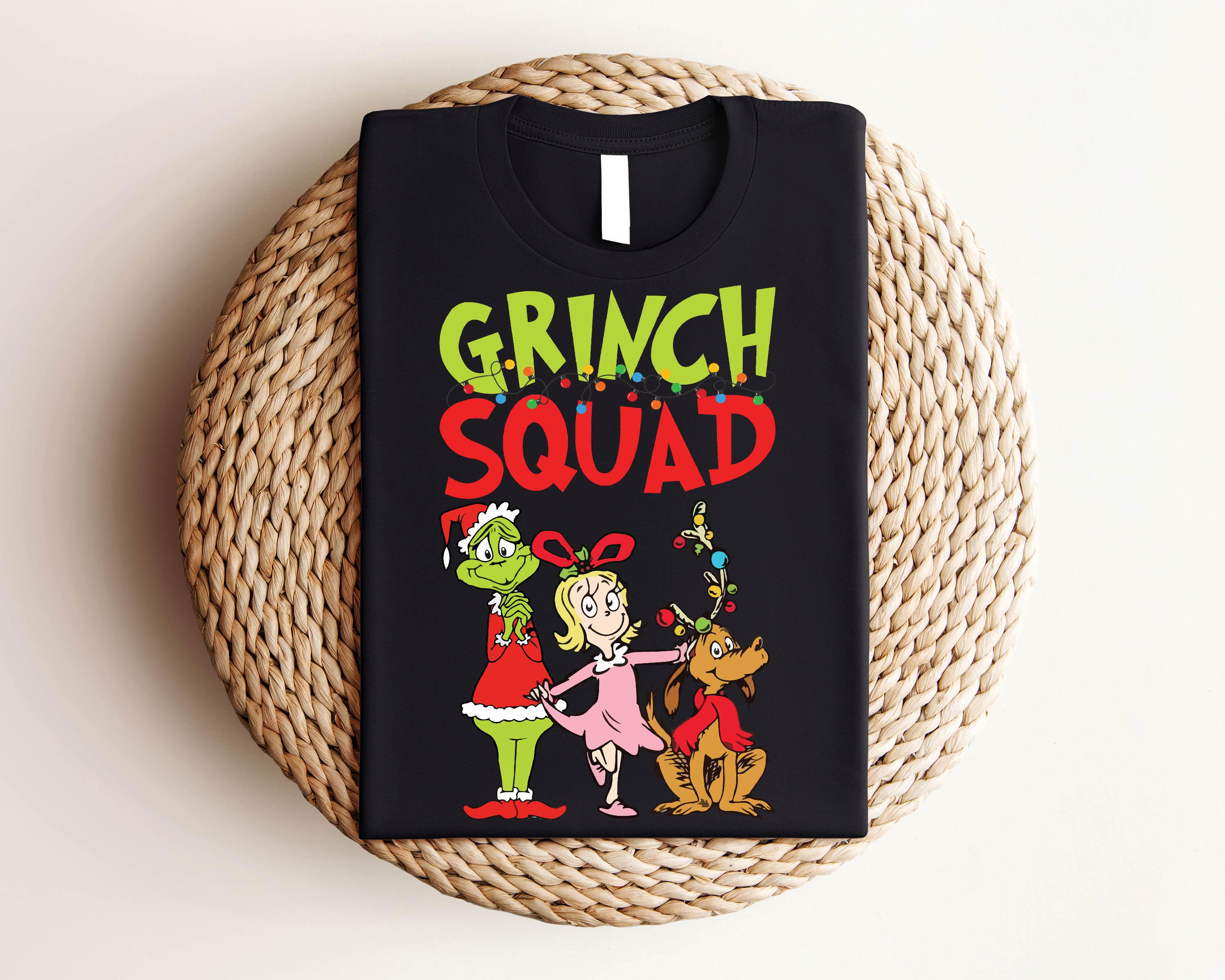 Grinch Squad Christmas Party Matching Shirt, Cute Merry Christmas Shirt ...