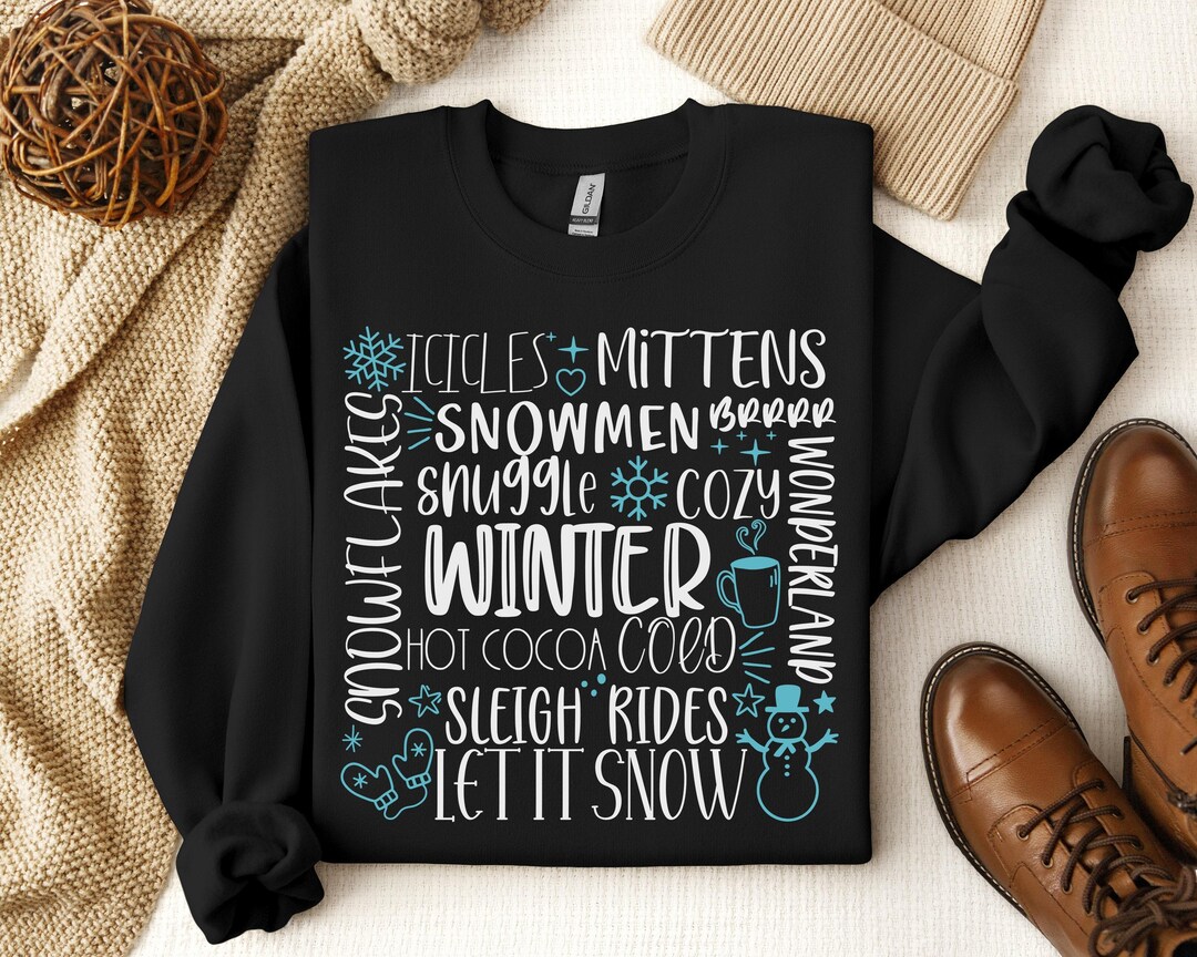 Let It Snow Sweatshirt, Cozy Season Sweatshirt, Freezing Season Shirt ...
