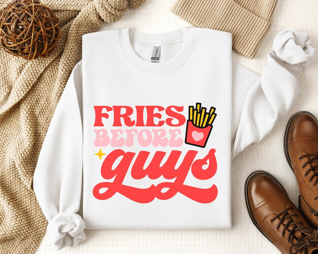 Fries Before Guys Kids Shirt, Retro Fries Before Guys Shirt, Cute Girl ...