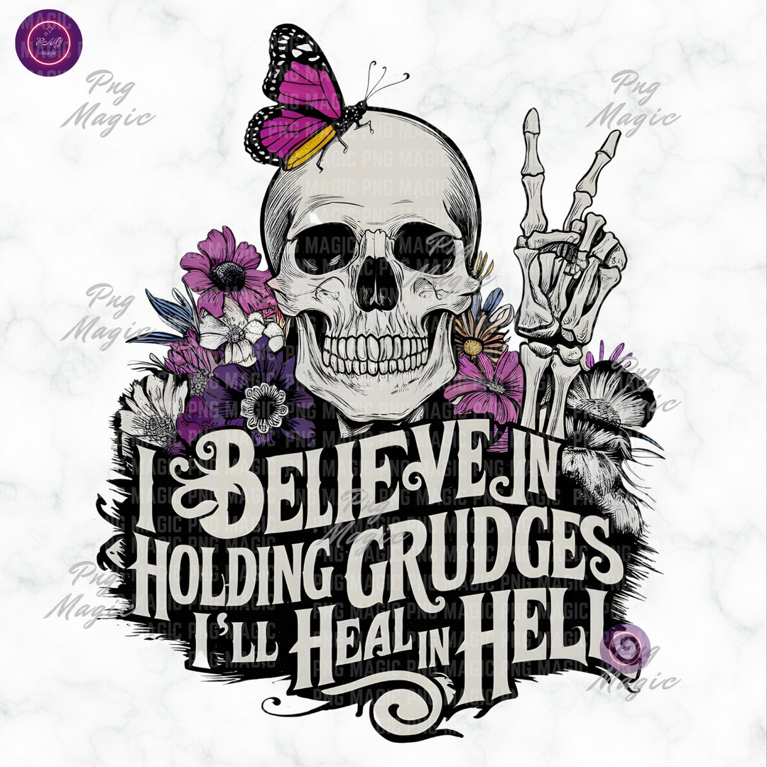 Floral Skull PNG Grudge Holding Skull Dark Floral Skull and Flowers ...
