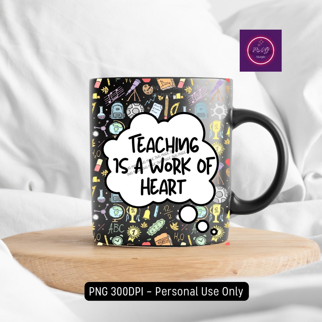 Teacher Mug PNG Educator Coffee Cup Teaching Appreciation Clipart ...
