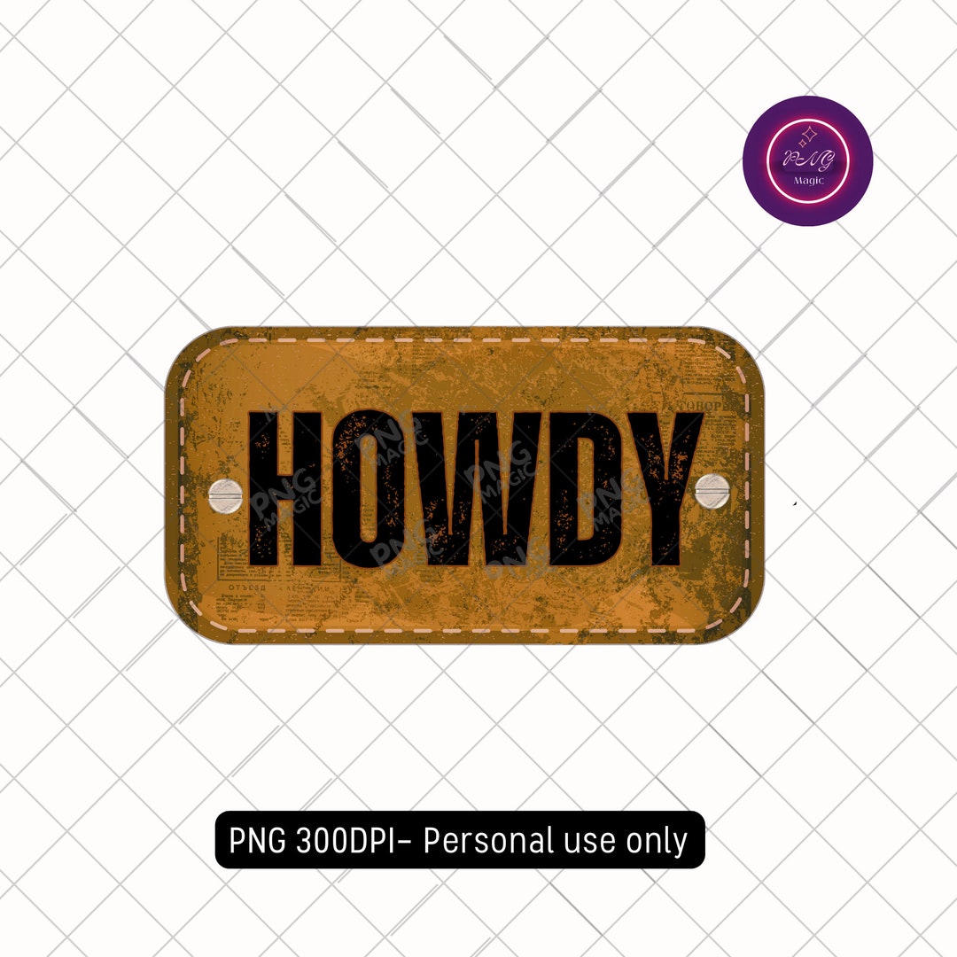 Western Howdy PNG Cowboy Greeting Clipart Friendly Howdy Illustration ...