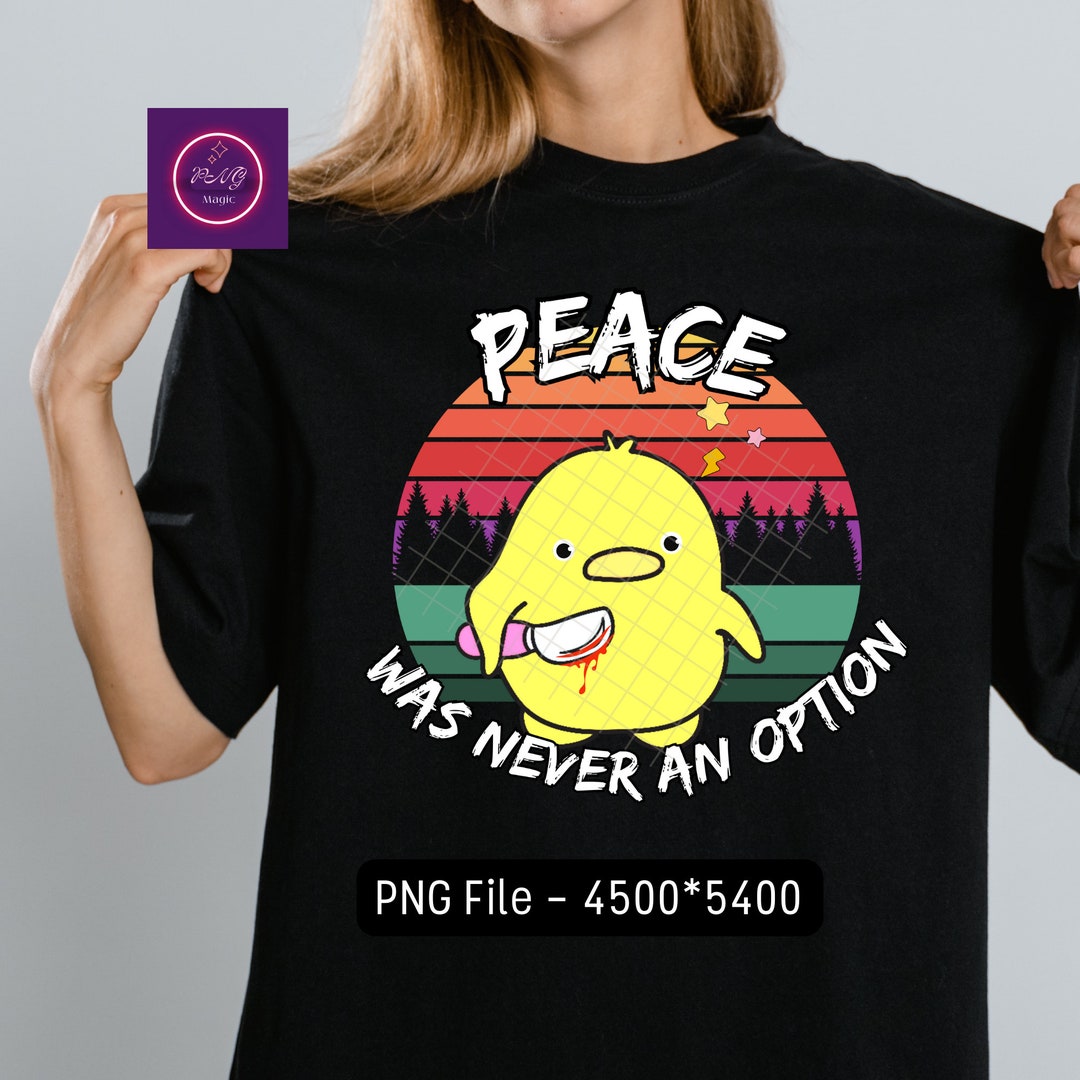 No Peace Option PNG Penguin Protest Art Anti-peace Penguin - Etsy