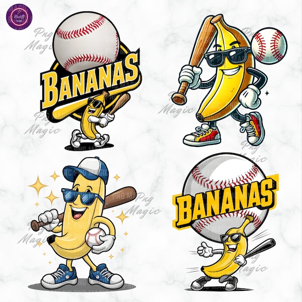 Savannah Bananas Png - Etsy