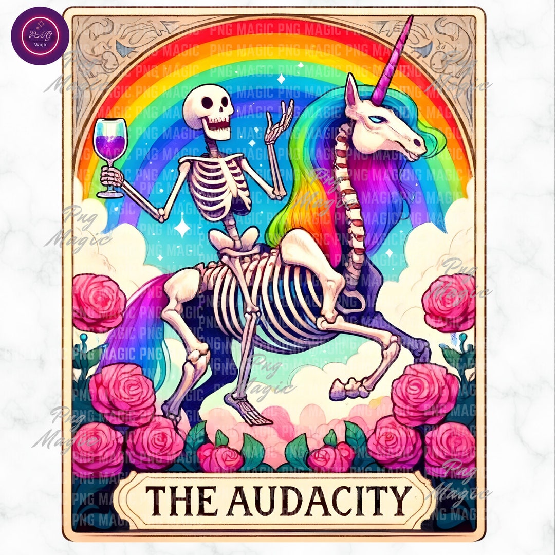 Bold Skeleton PNG Audacious Skull Card Fearless Skeleton Clipart Daring ...