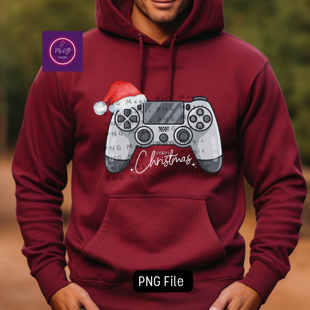 Santa's Gaming Sleigh PNG North Pole Gamer Santa's Joystick Jingle ...