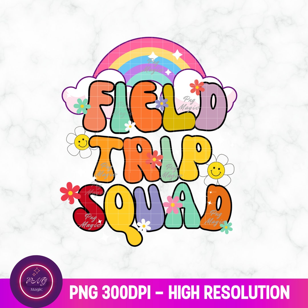 Adventure-ready Field Trip Crew PNG Exploration Squad Outing Field Trip ...