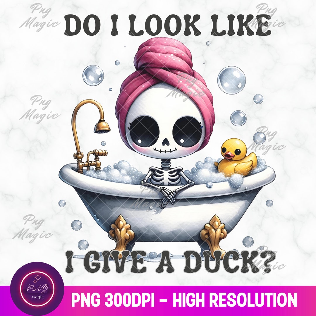 Duck Skeleton PNG Humorous Skeleton Art Quirky Duck Bones Funny Bone ...