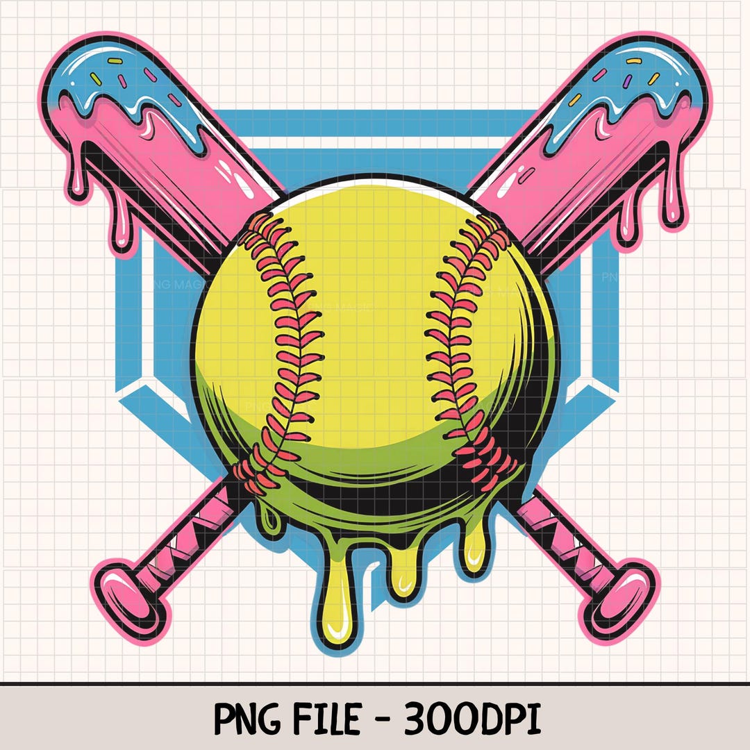 Softball Drip PNG: Game Day T-shirt Design (digital Download) - Etsy