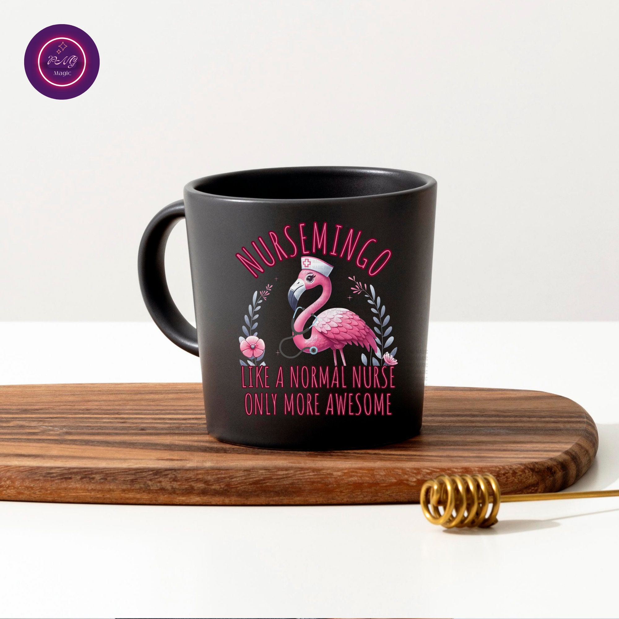 Flamingo Nurse PNG Nursemingo Fun Design Flamazing Nurse Nursing in Pink Tropical Nurse Tropical ...