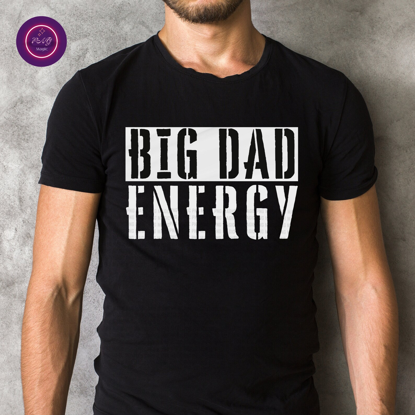Big Dad Energy SVG PNG Dad Strength Quote Powerful Dad Father's Day ...