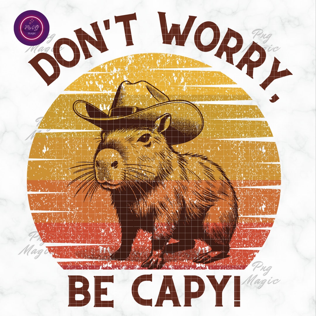 Vintage Capybara PNG Retro Style Capybara Shirt Animal Vintage Wildlife ...