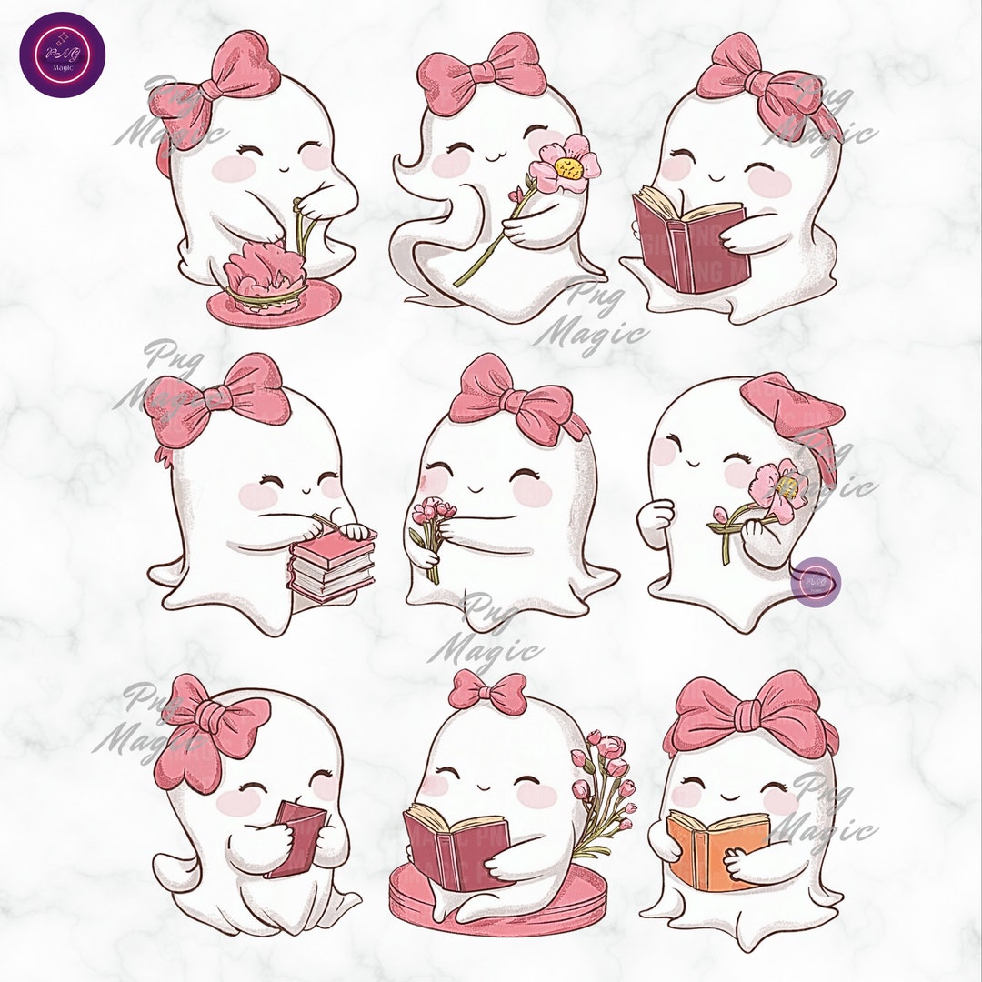 Pink Ghost Halloween PNG Cute Ghost Pastel Halloween Girly Ghost Pink ...