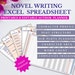 Novel Writing Spreadsheet - All-in-one Editable Book Planner for ...
